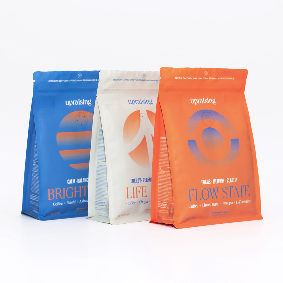 Flow State - Functional coffee boosted with Lion's Mane, Bacopa Monieri ...